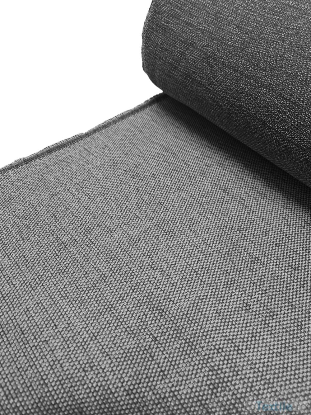 Material tapiterie gri cu fibra naturala